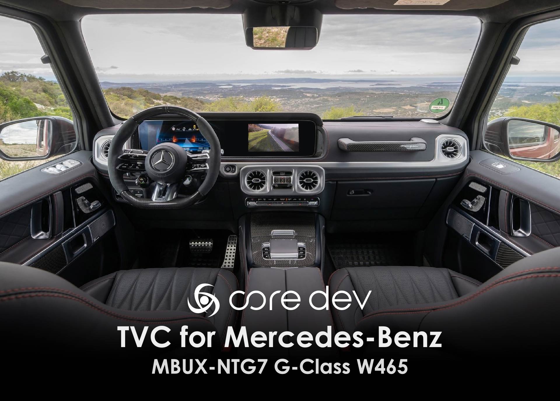 オンラインストア取り付けサービス core dev TVC for Mercedes-Benz MBUX-NTG7 G-Class W465 TVキャンセラー取付 GクラスW465